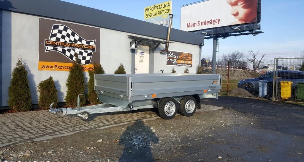 PRZYCZEPA TOWAROWA / PLATFORMA 2-OSIOWA / 3.1m x 1 - 12012553317 ...