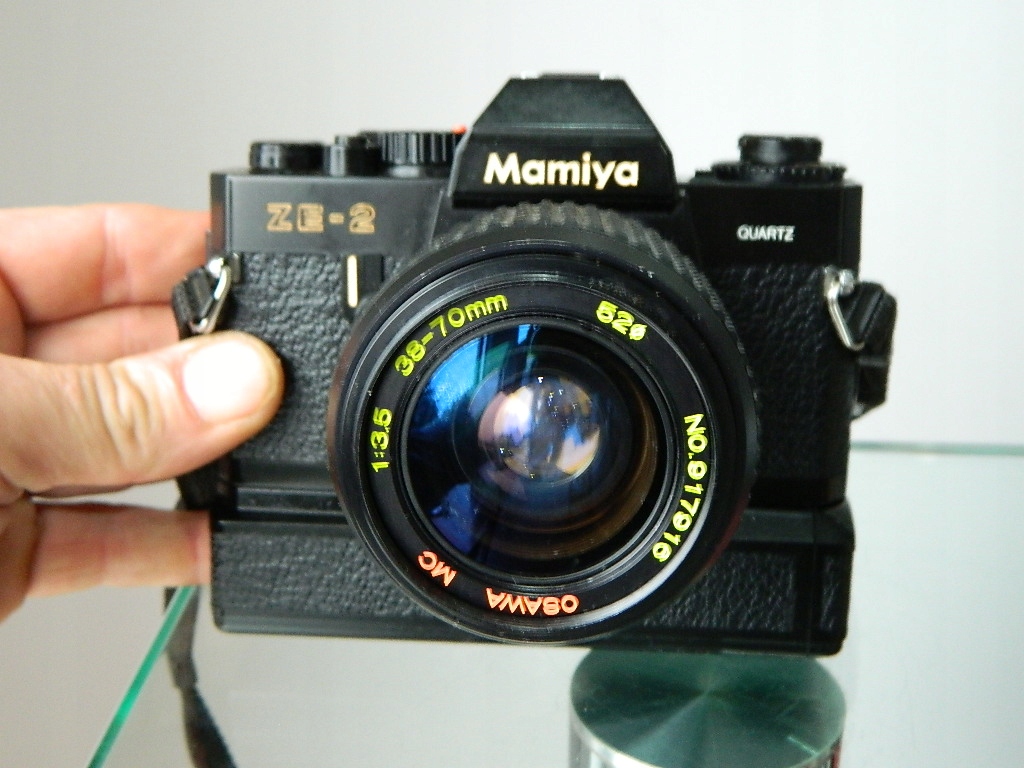 Mamiya ZE-2 Osawa mc 38-70mm+MOTOR - 17004181159 - oficjalne archiwum Allegro