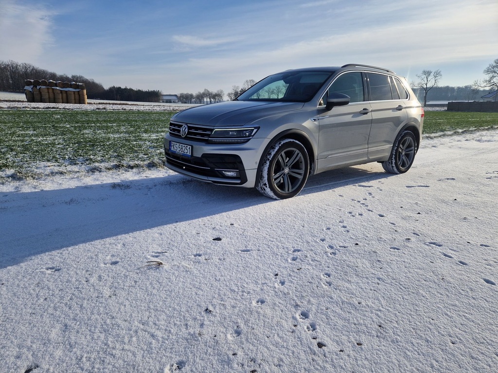 VW Tiguan R-Line 2.0 TDI 150KM 2018r skóra, szyberdach BOGATE ...