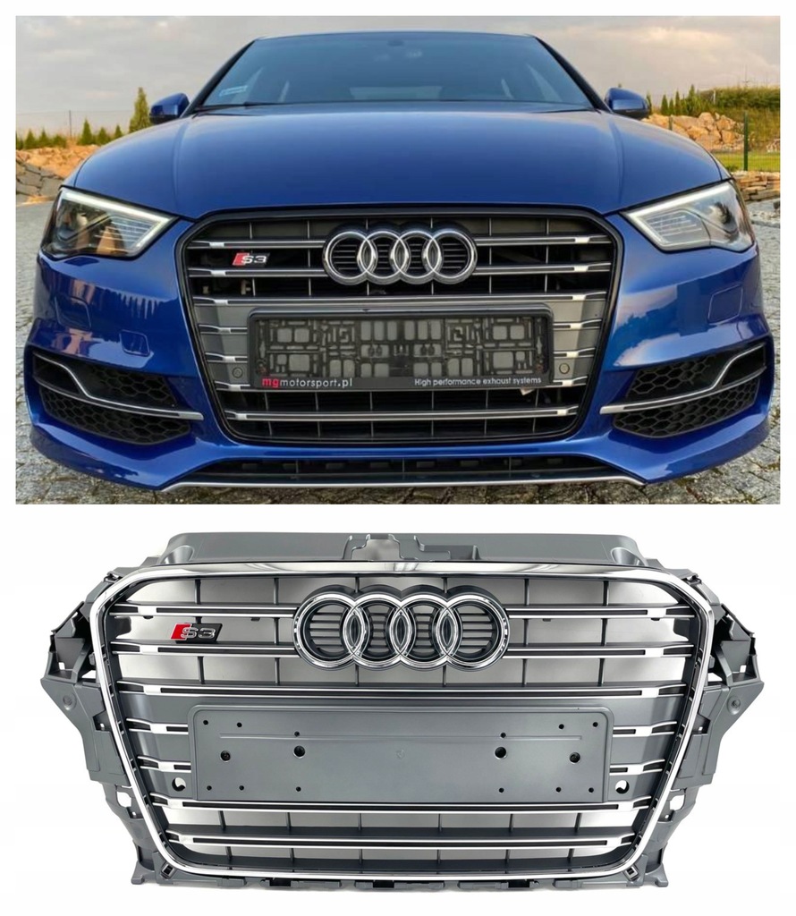 GRILL ATRAPA AUDI A3 S3 8V 12-15 S-LINE - 12739190420 - oficjalne ...
