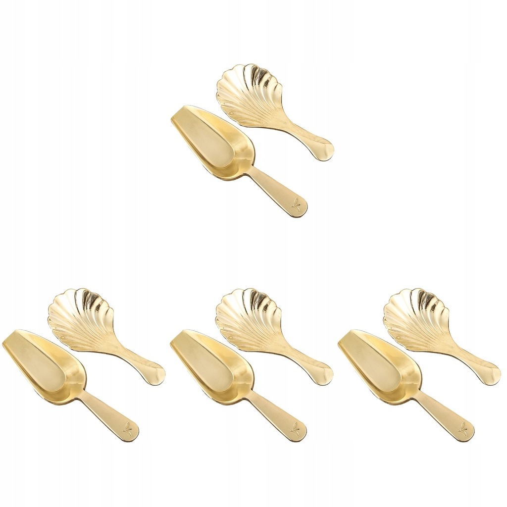 Mini Brass Scoops Brass Tea Spatula Manual 8 Pcs - 13332929411 ...