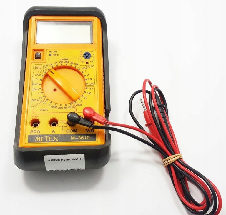 MULTIMETR MIERNIK METEX M-3610 - 8827672793 - oficjalne archiwum Allegro