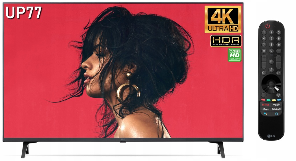 Smart TV 70" LG 70UP77003LB 4K HDR HEVC WYPRZEDAŻ Wybieranie głosowe Magic - 14924898416 ...