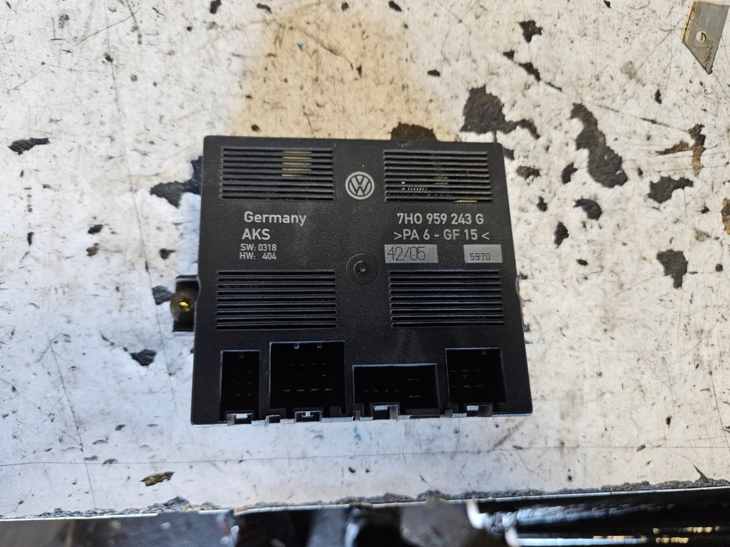 Moduł drzwi przesuwnych prawych VW T5 2.5 TDI 7H0959243G - 14616552834 ...