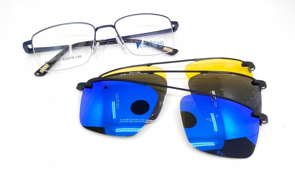 Kenchi KE-C 2632 C3 OPRAWKI z 3 nakładkami CLIP-ON - 12571480627 ...