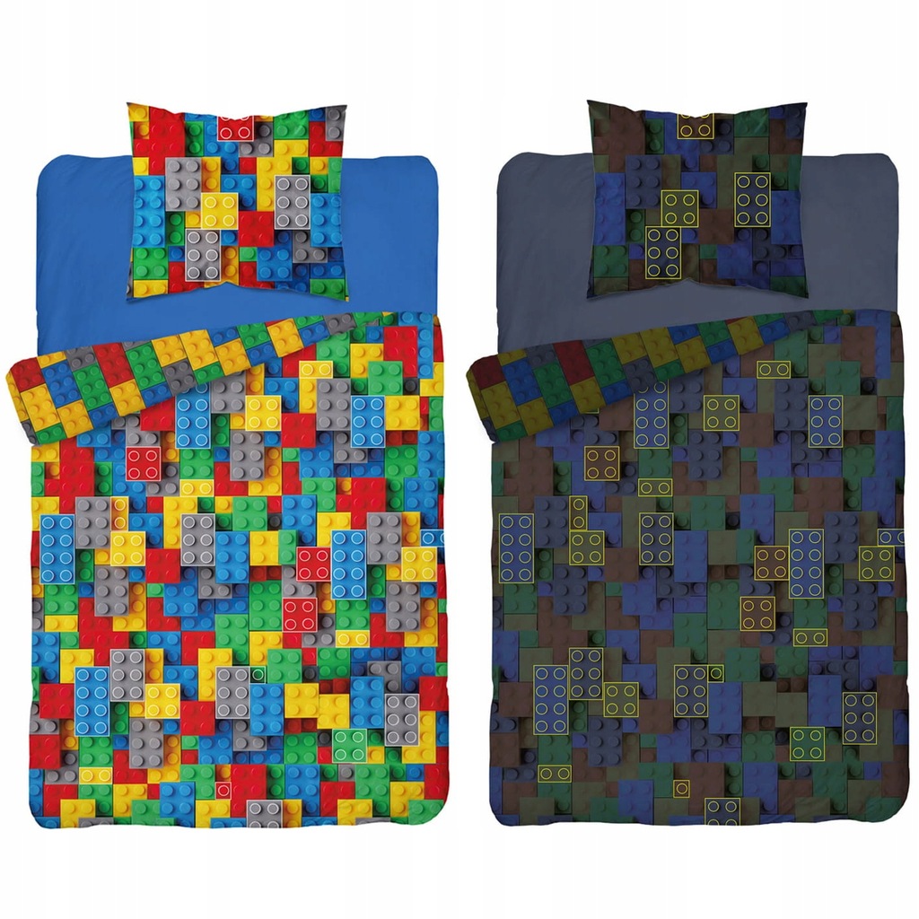 Pościel świecąca w ciemności KLOCKI LEGO 140x200 - 10876377279 ...