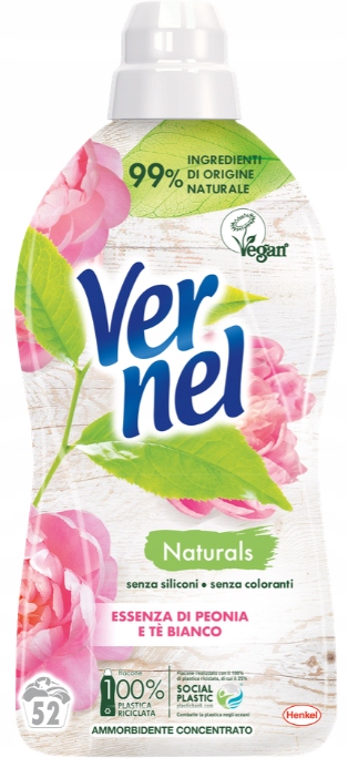 Vernel Naturals Płyn do Płukania Piwonia 52p 1,3l - 12279751898 ...
