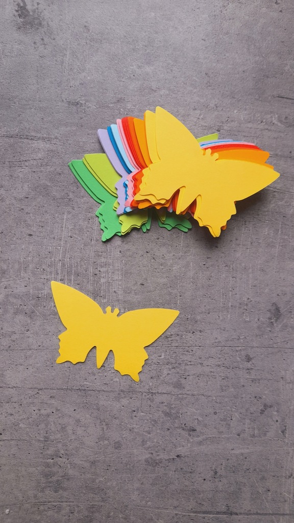motyle z papieru 5 cm - 12452378218 - oficjalne archiwum Allegro
