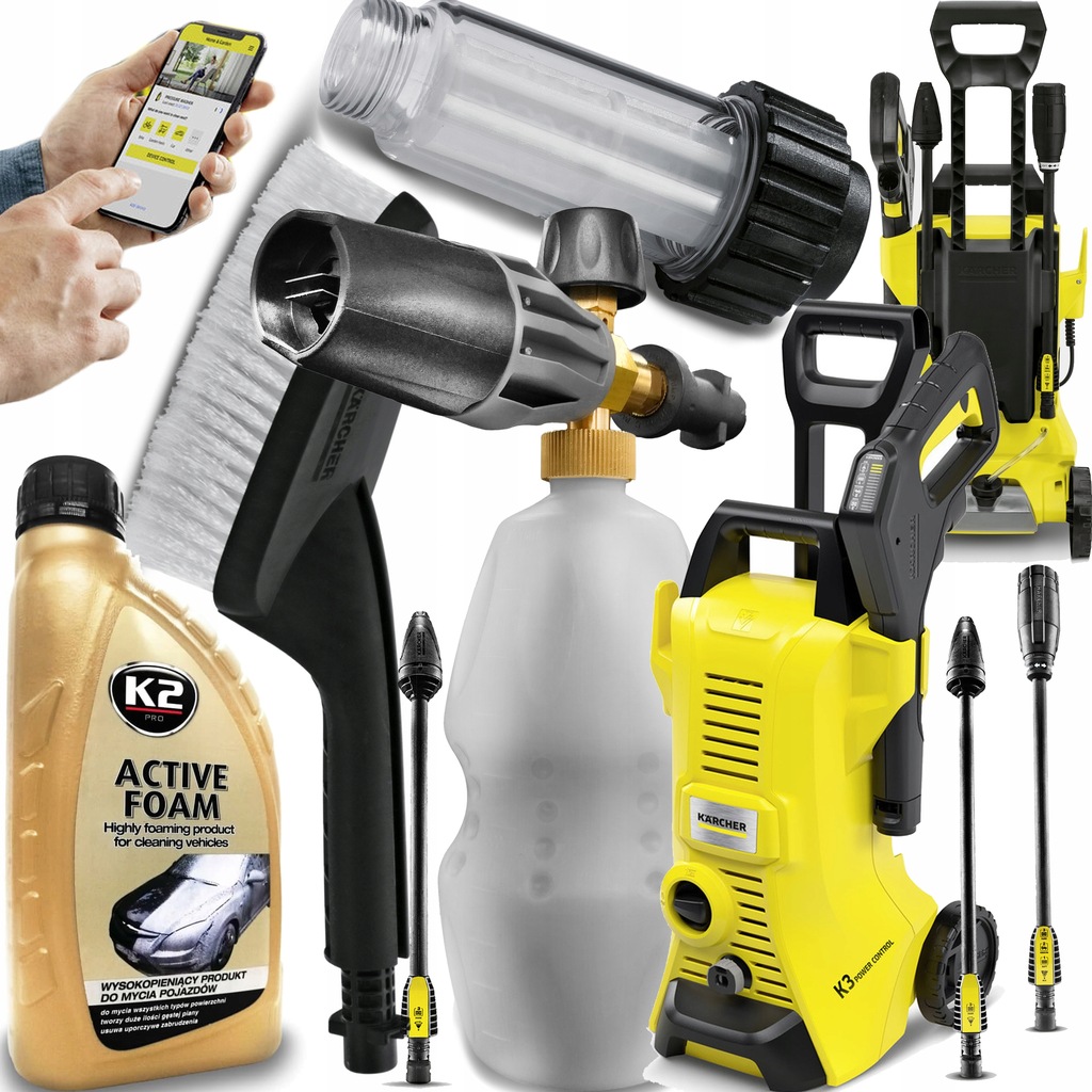 KARCHER POTĘŻNA MYJKA CIŚNIENIOWA K3 120 BAR TURBO - 10642534858 - oficjalne archiwum Allegro