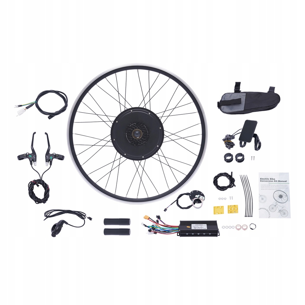 48V 1000W Brushless and Gearless Bicycle Rear Wheel Modification Kit ...
