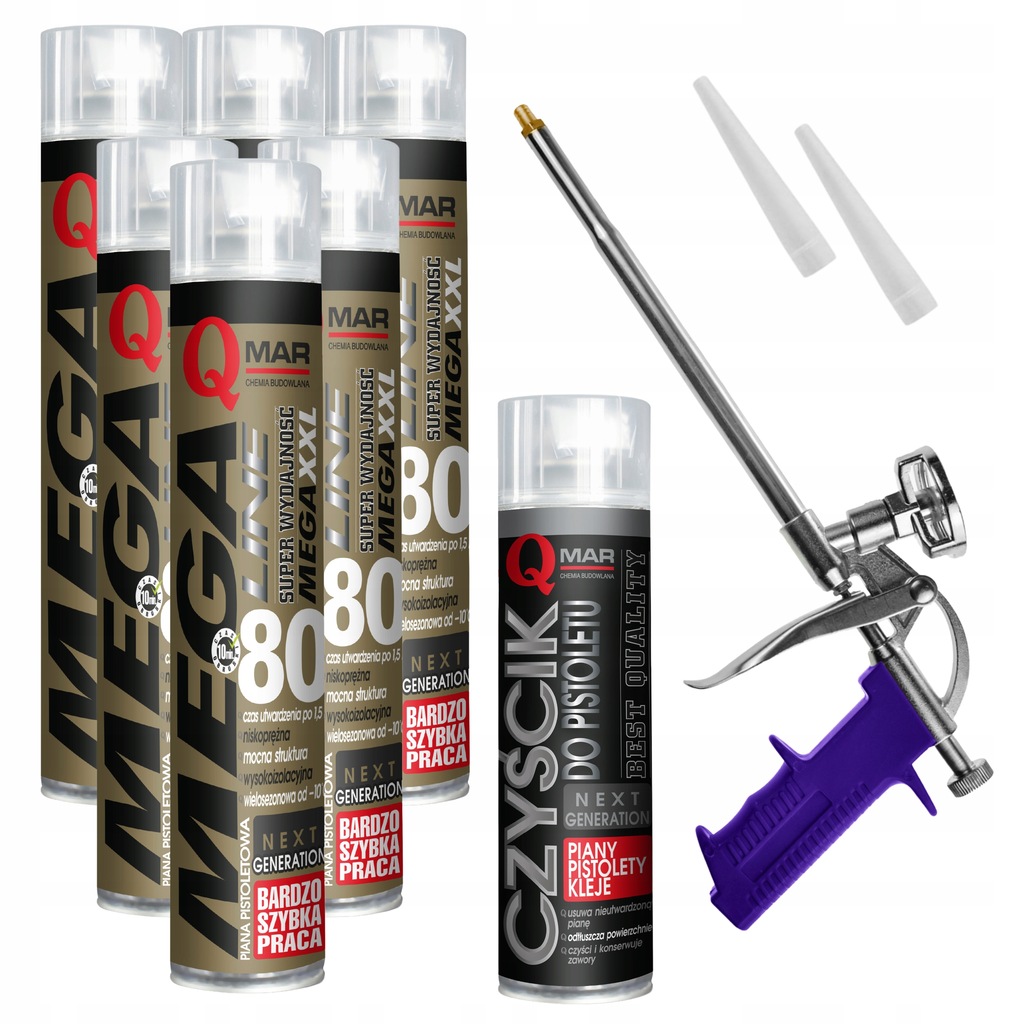 Pianka PISTOLETOWA niskoprężna WIELOSEZONOWA 880ml+CZYŚCIK+PISTOLET - 13359990312 - oficjalne ...