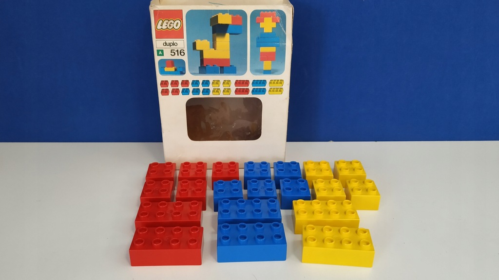 Lego Duplo 516 z 1975r Bricks and Half Bricks - 14836611378 - oficjalne ...
