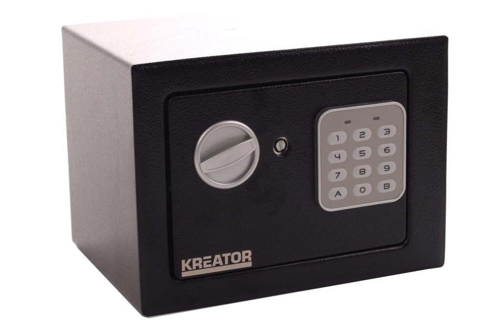 SEJF MINI MAŁY BIUROWY ELEKTRONICZNY NA KOD KLUCZ - 7383431704 ...