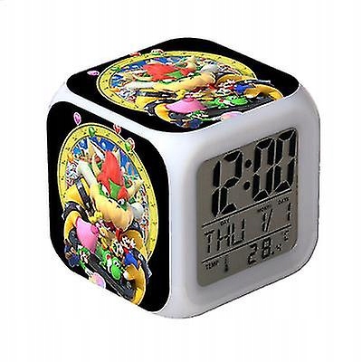 super Mario Led 7 Color Changing Alarm Clock - 12751547787 - oficjalne ...