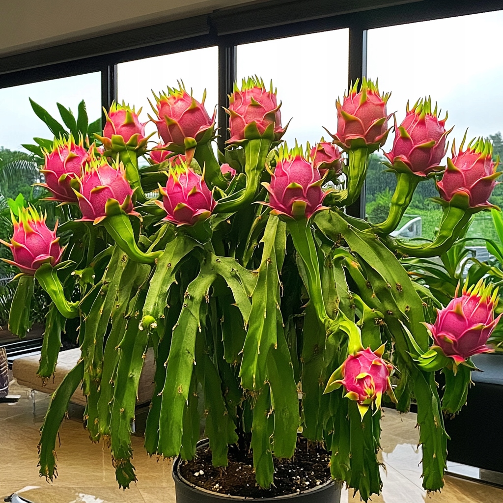 Hylocereus Undatus 'Dragon Fruit' - SMOCZY OWOC - Pitaja Egzotyczny Kaktus - 17188694346 ...