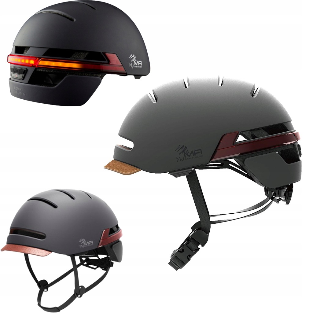 MFI INTELIGENTNY KASK ROWEROWY E-ROAD START CZARNY - 10127448318 ...