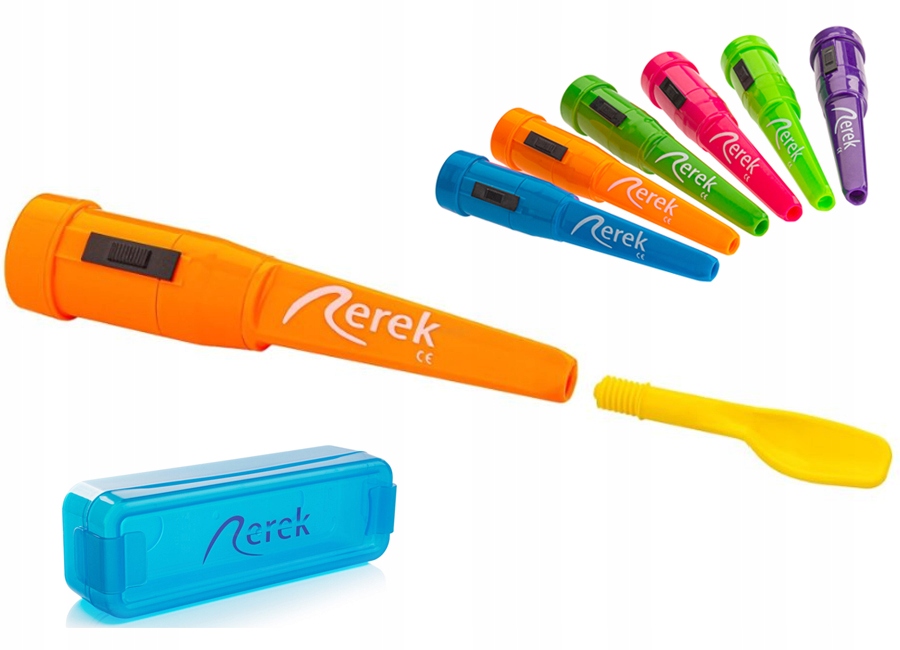 REREK WIBRATOR LOGOPEDYCZNY +1 KOŃCÓWKA KOLOR POMARAŃCZOWY - PUDEŁKO ...