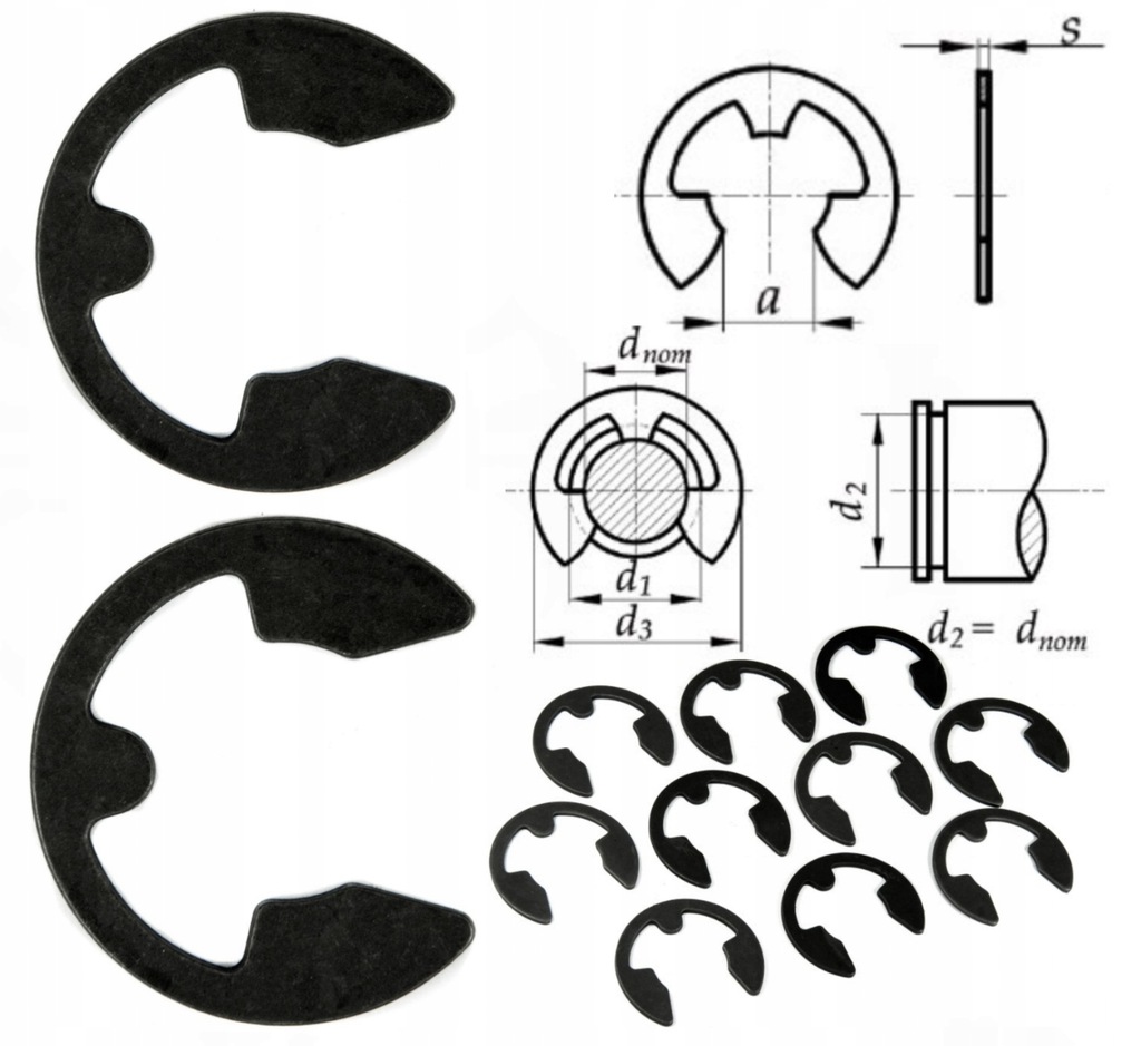 Płytka osadcza sprężynująca DIN 6799 4.0mm 100szt - 13790840120 ...