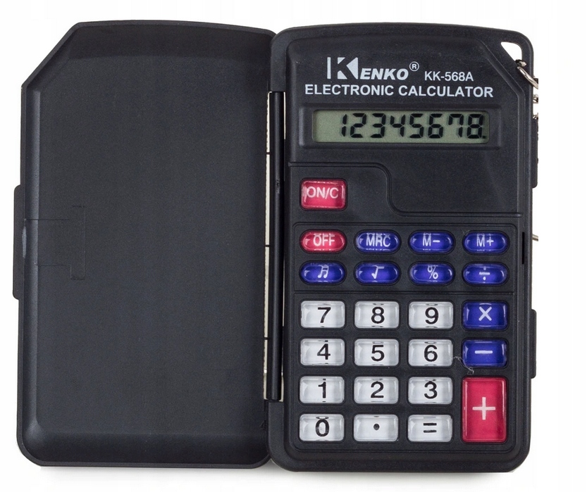 MINI KALKULATOR KIESZONKOWY SZKOLNY ZAMYKANY 8CYFR - 11832414957 ...