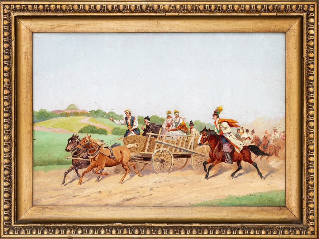 Franciszek KALETA (XIX-XXw.) 'Wesele krakowskie' - 14708636609 ...