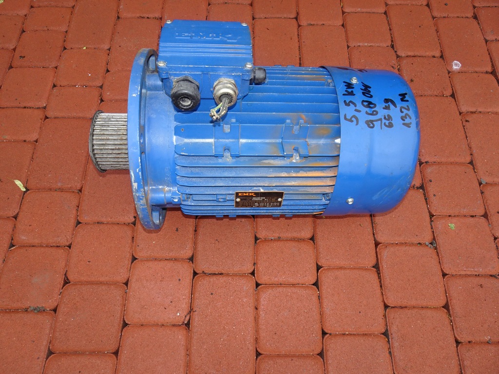 SILNIK ELEKTRYCZNY WOLNOBROTOWY 5,5KW 900 960 OBR - 12243781163 - oficjalne archiwum Allegro