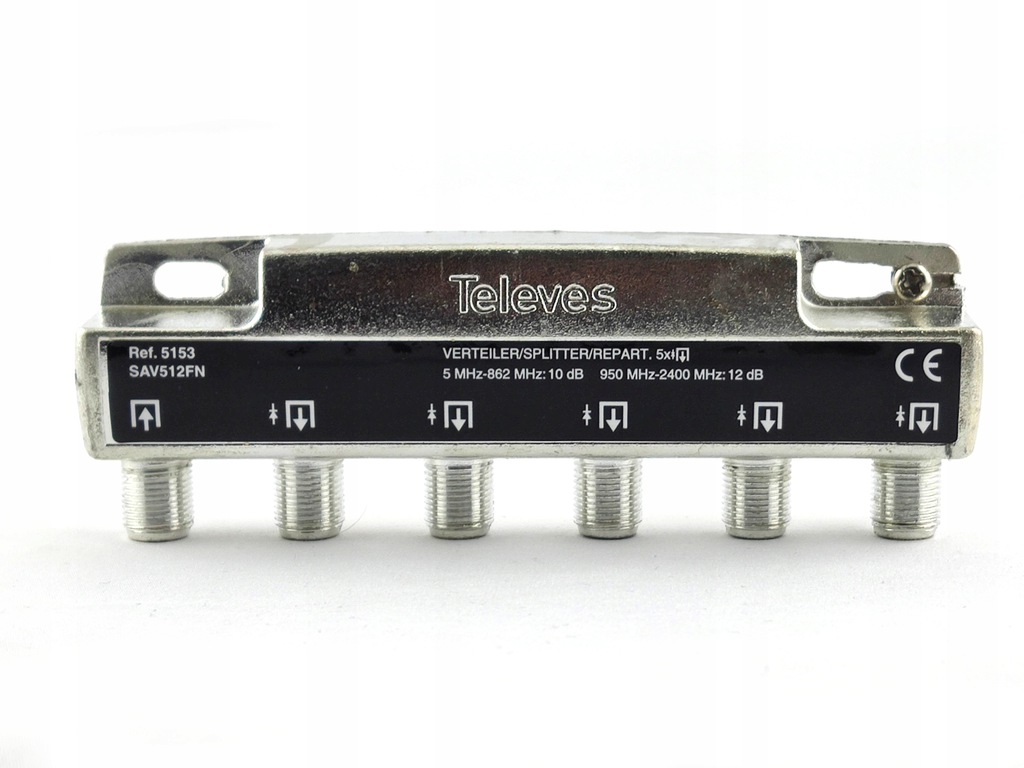 Rozdzielacz antenowy Spliter TELEVES | 5 wyjść - 11870206552 ...