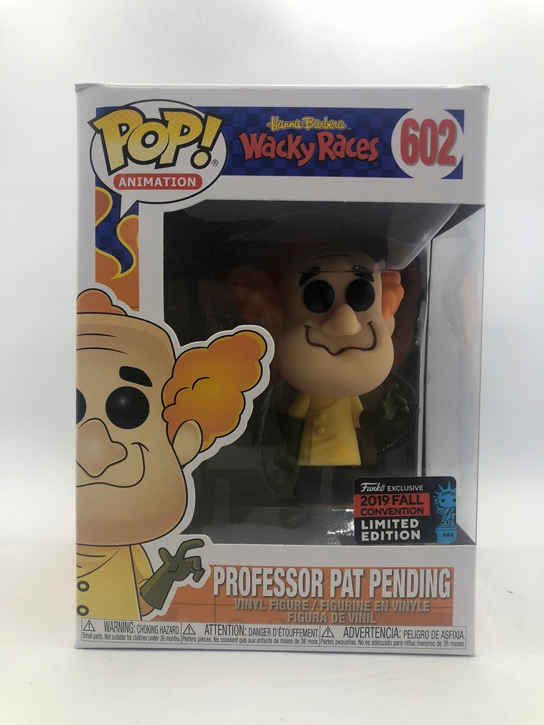Funko POP Wacky Races 602 Professor Pat Pending #1 - 12950101844 ...