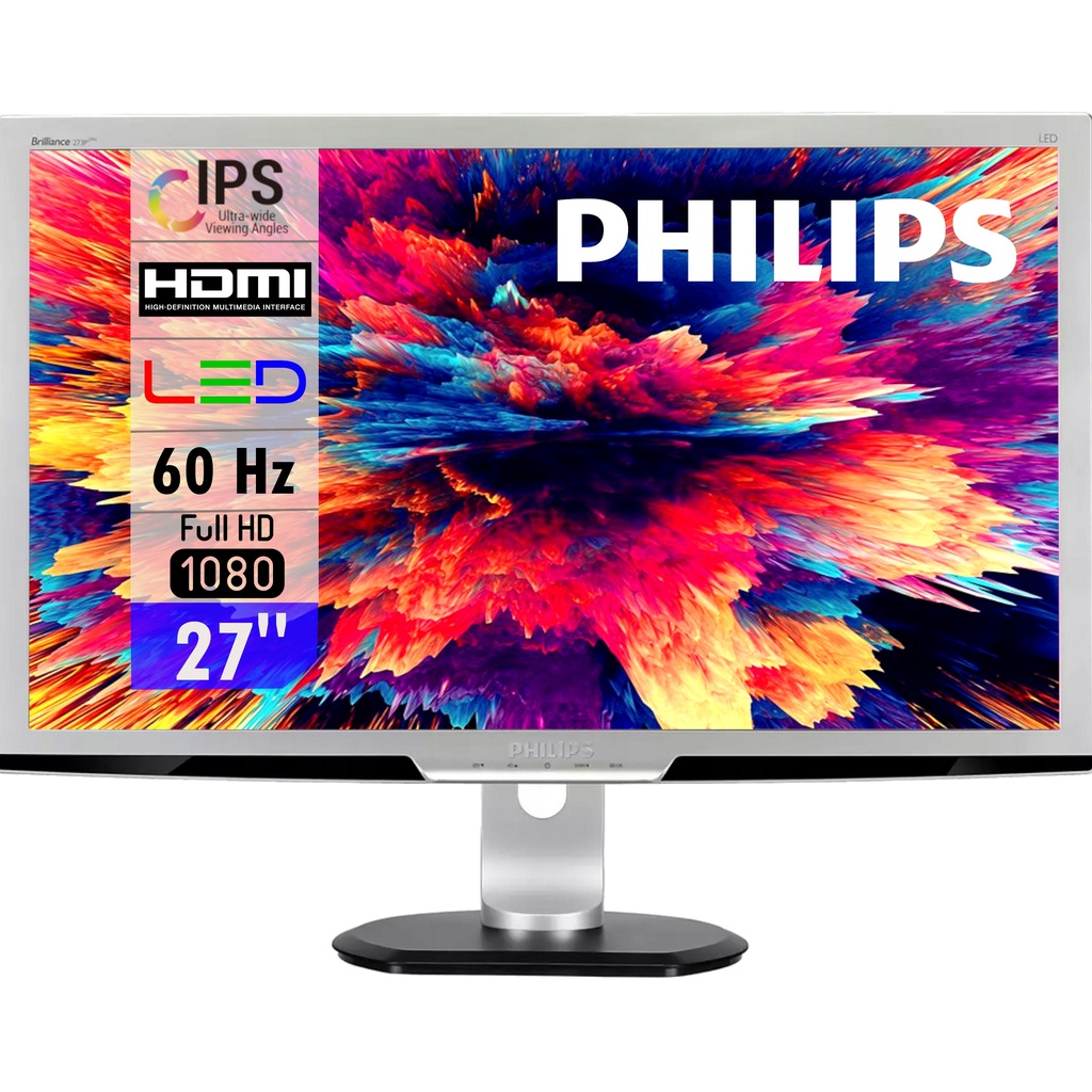 MONITOR PHILIPS 273P3L 27'' FULL HD 1MS HDMI W-LED - 12649370815 ...