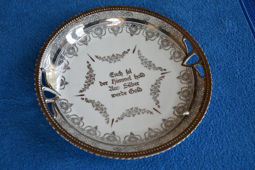 SILESIA patera talerz duży srebrne wesele gody - 12414602086 - oficjalne archiwum Allegro