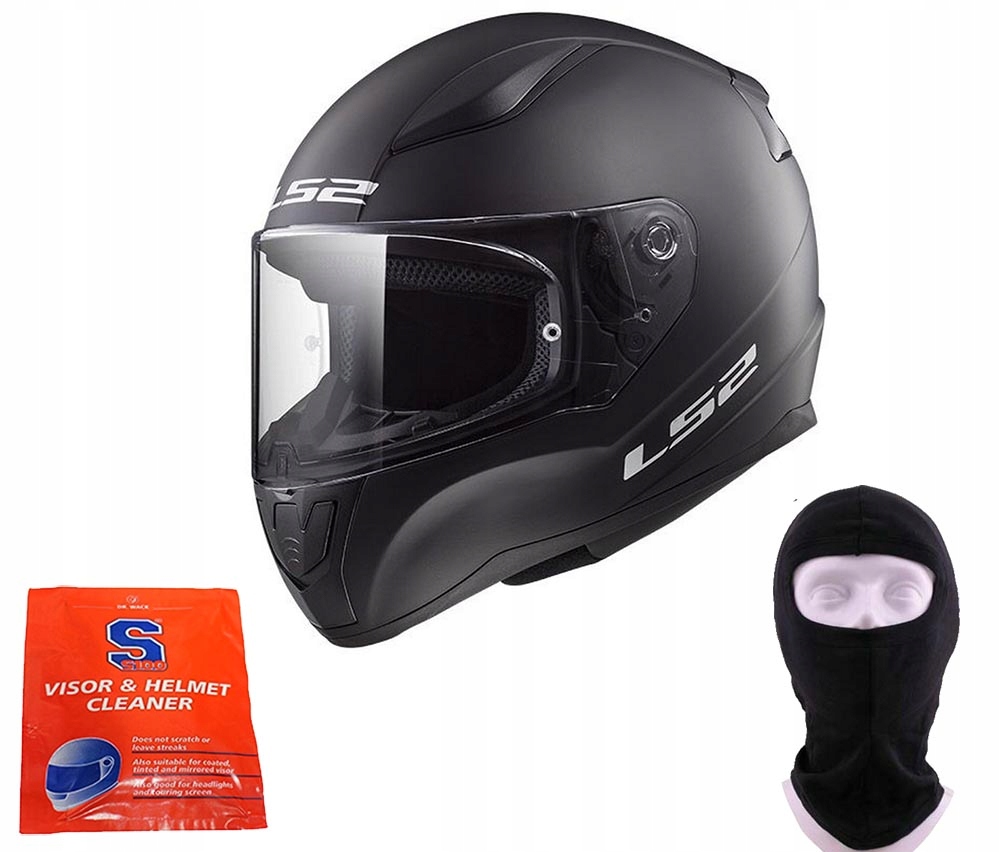 KASK JUNIOR LS2 FF353J RAPID BLACK MATT r.L - 10726942463 - oficjalne ...