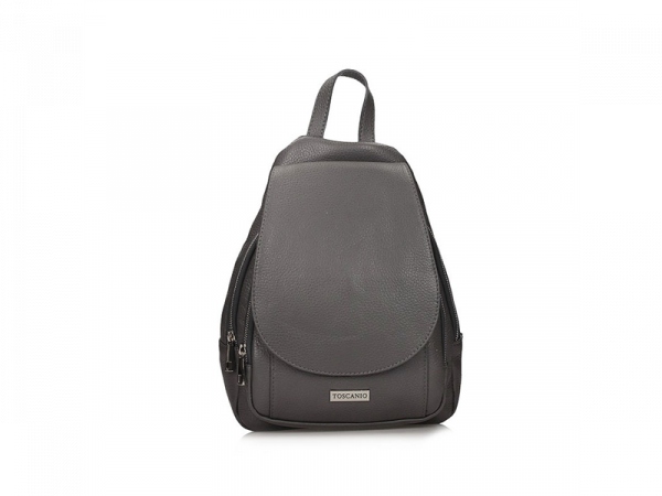 TOSCANIO PLECAK SKÓRZANY TOS A186/SZ 32/26/10 SZAR - 12432387362 ...
