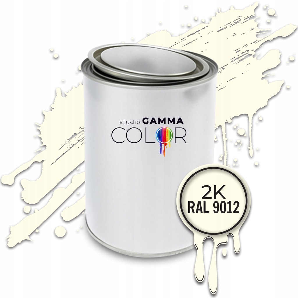 RAL 9012 Farba/Lakier 2K POLIURETAN 2:1 Akryl Połysk 1L - 15238412220 ...