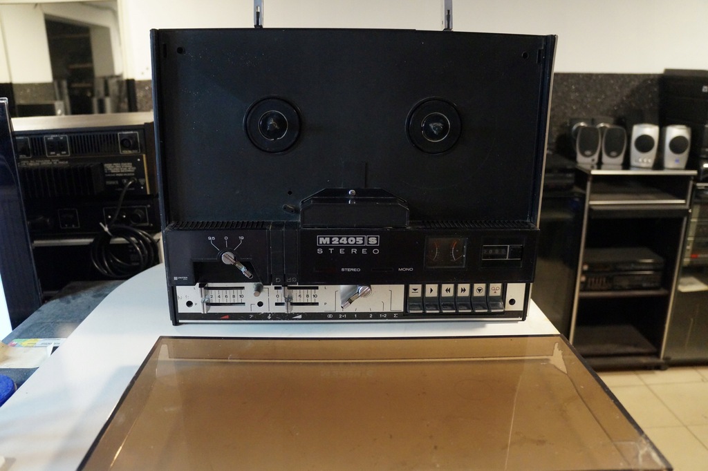 Magnetofon szpulowy Unitra M 2405 S srebrny - 12713164194 - oficjalne archiwum Allegro