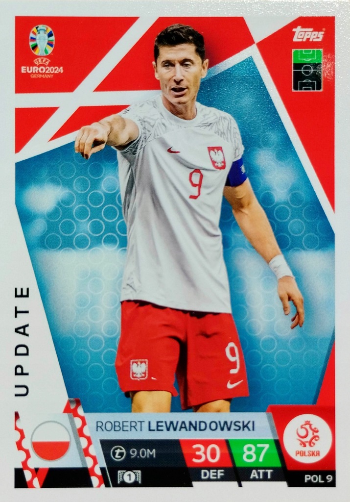 EURO 2024 TOPPS MATCH ATTAX UPDATE POL 9 ROBERT LEWANDOWSKI POLSKA - 15874359874 - oficjalne ...