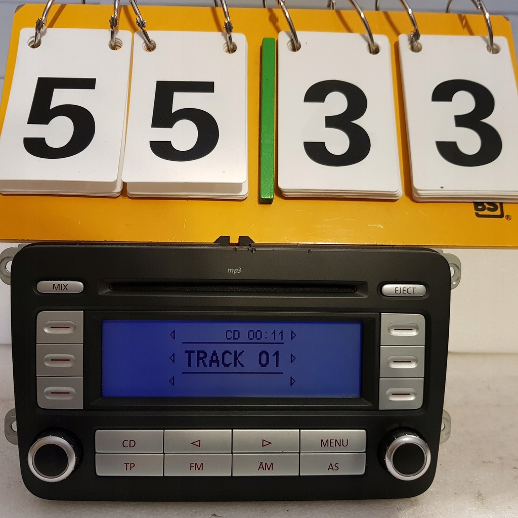 RADIO VW RCD300 GOLF V PASSAT B6 CADDY TOURAN MP3 - 10122297482 - oficjalne archiwum Allegro