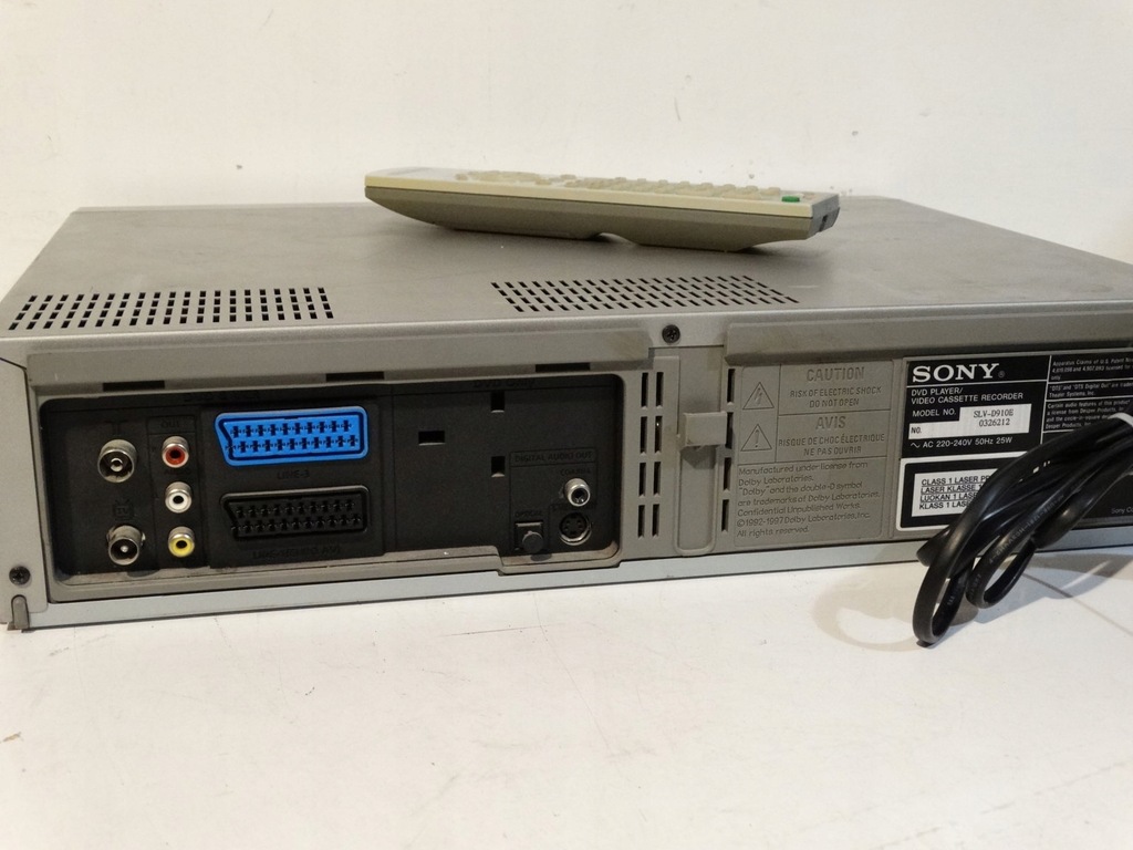 SONY SLV-D910 + PILOT - KOMBO VHS/DVD - GWARANCJA - 12245866340 - oficjalne archiwum Allegro