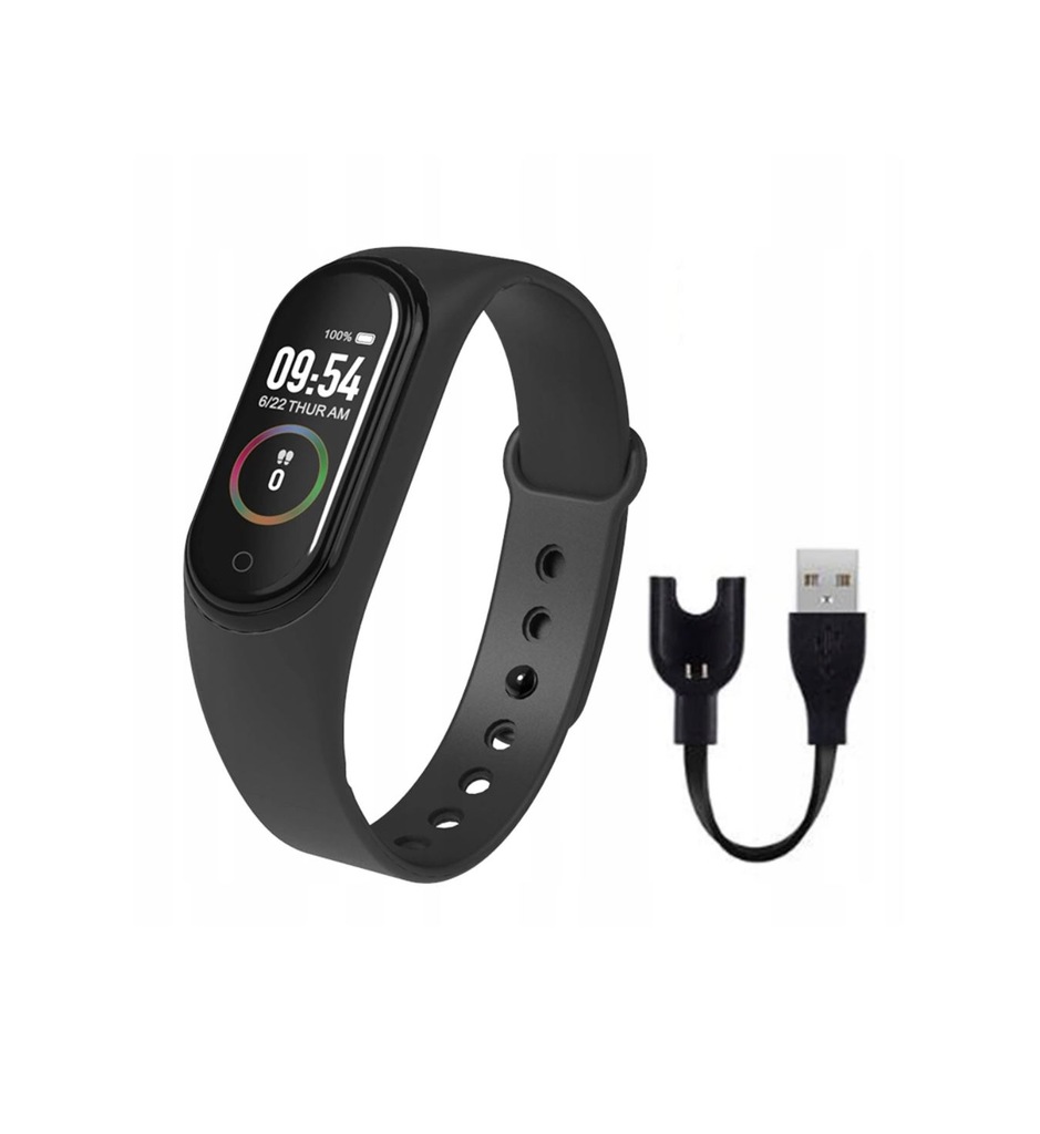 SMARTBAND M4 OPASKA SPORTOWA SMARTWATCH ZEGAREK - 11029064211 ...