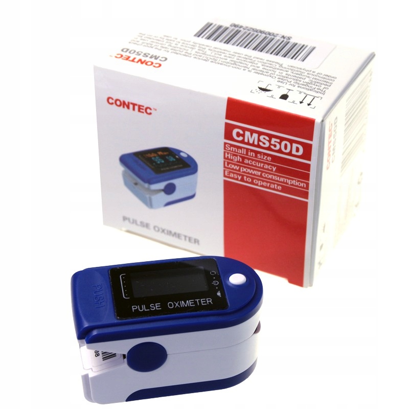 Купить Пальцевой пульсоксиметр Contec CMS50D, медицинский монитор сердечного ритма: отзывы, фото ...