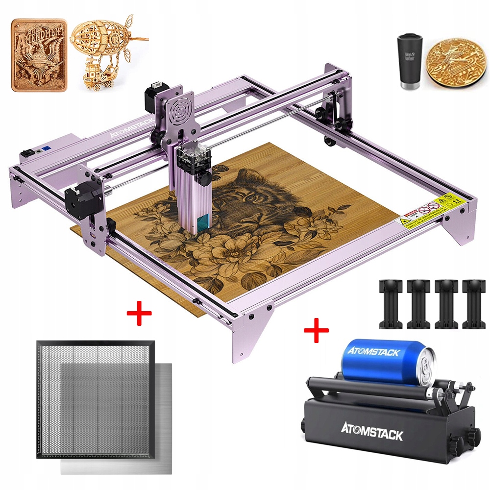 ATOMSTACK A5 PRO+ Grawer laserowy+XL Pad+rolka - 13780144311 ...