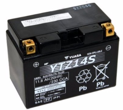 AKUMULATOR YUASA YTZ14S ORYGINAŁ JAPAN 12V 11.8Ah - 10960064128 ...