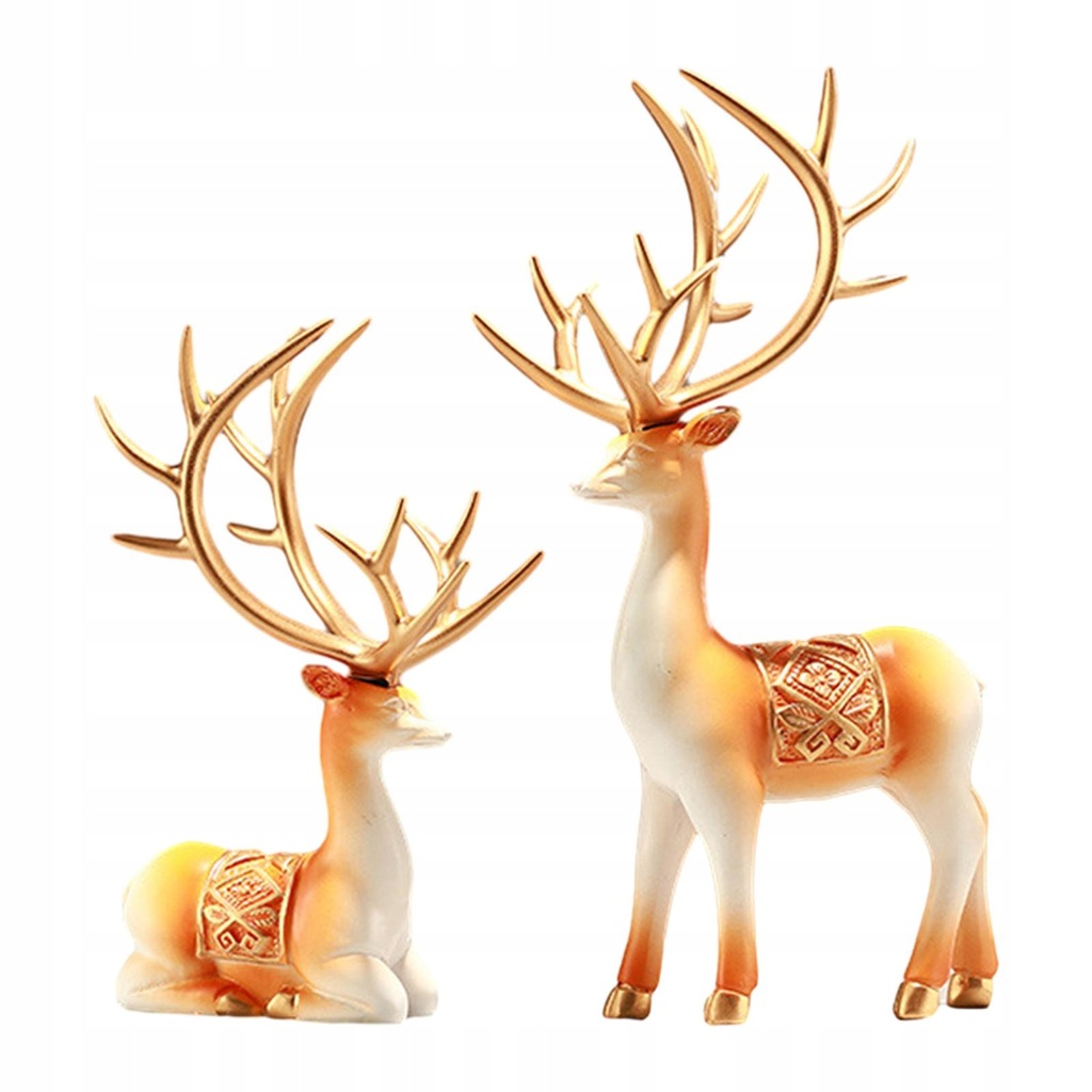 Reindeer Statue Modern Reindeer Figurines for Living Room Desktop ...