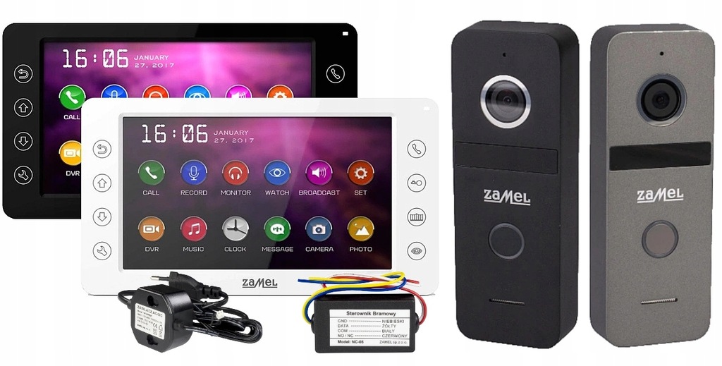 ZAMEL Wideodomofon Video Domofon Brama i Furtka - 11109342569 ...