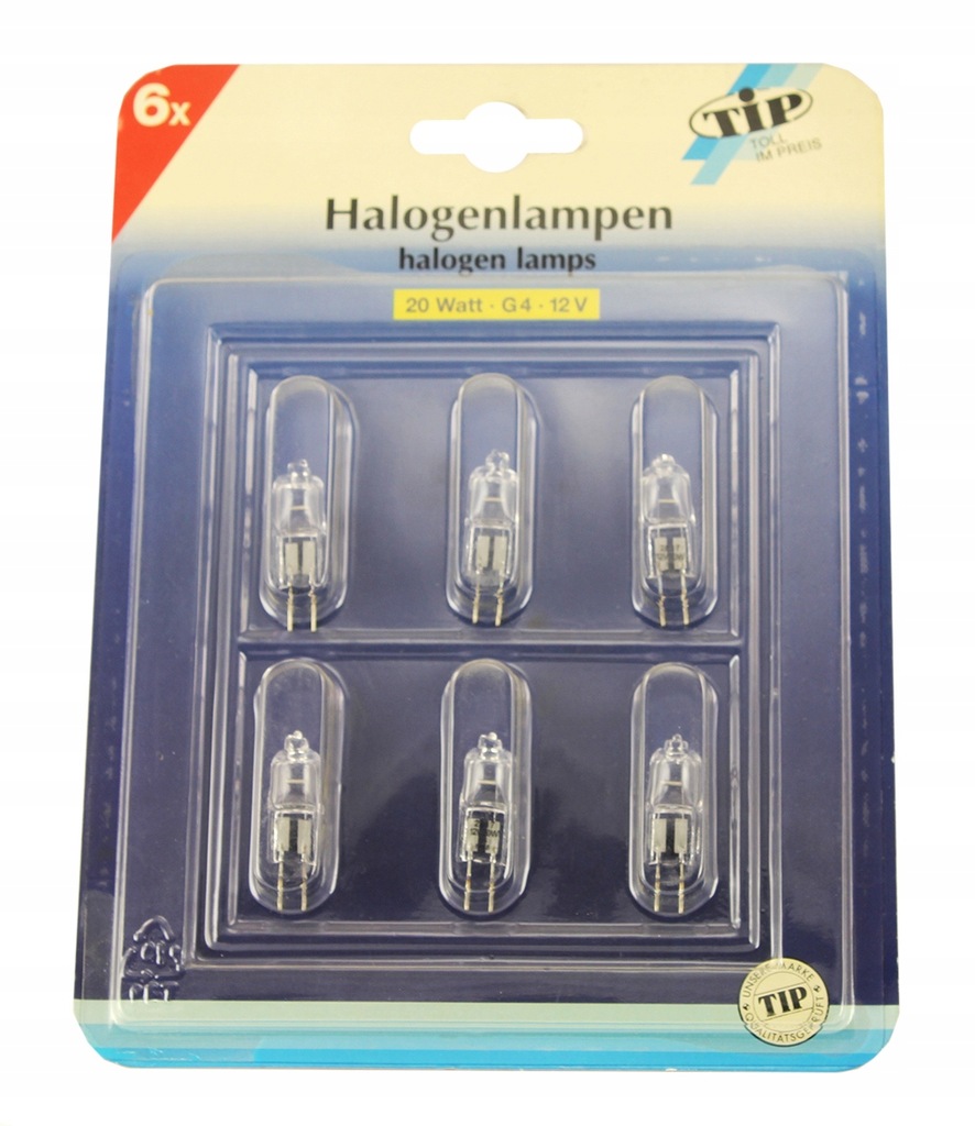 TIP ŻARÓWKA HALOGEN G4 20W 12V 6-PAK - 12873241421 - oficjalne archiwum ...