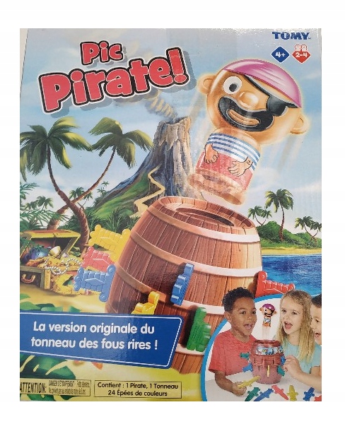 ZABAWKA TOMY POP UP PIRATE GRA ZRĘCZNOŚCIOWA 4L + - 12506506890 ...