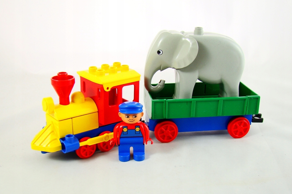 Lego Duplo 2733 Push-Along Play Train pociąg słoń - 11576894099 ...
