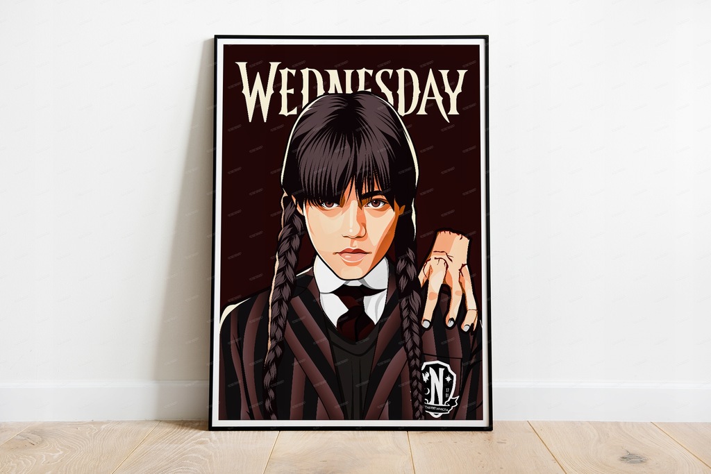 Plakat Wednesday Addams - Nevermore Rączka 70x50cm - 13928167505 ...