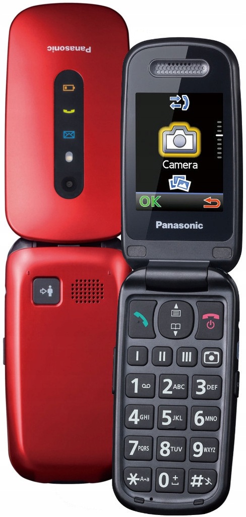 PANASONIC KX-TU456 TELEFON KLAPKA DLA SENIORA SOS - 8878902363 - oficjalne archiwum Allegro