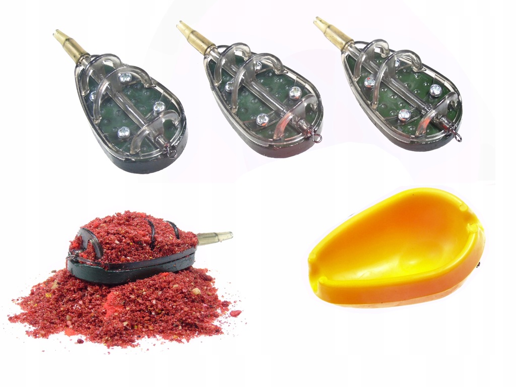 ZESTAW 3x KOSZYK DO METODY + FORMA METHOD FEEDER - 12383435923 ...