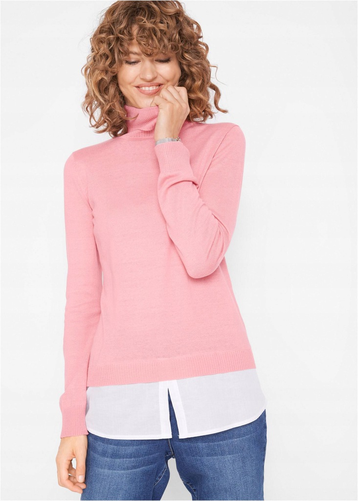 20244 SWETER GOLF DAMSKI Z WSTAWKĄ NA DOLE 40 / 42 - 14357416465 ...