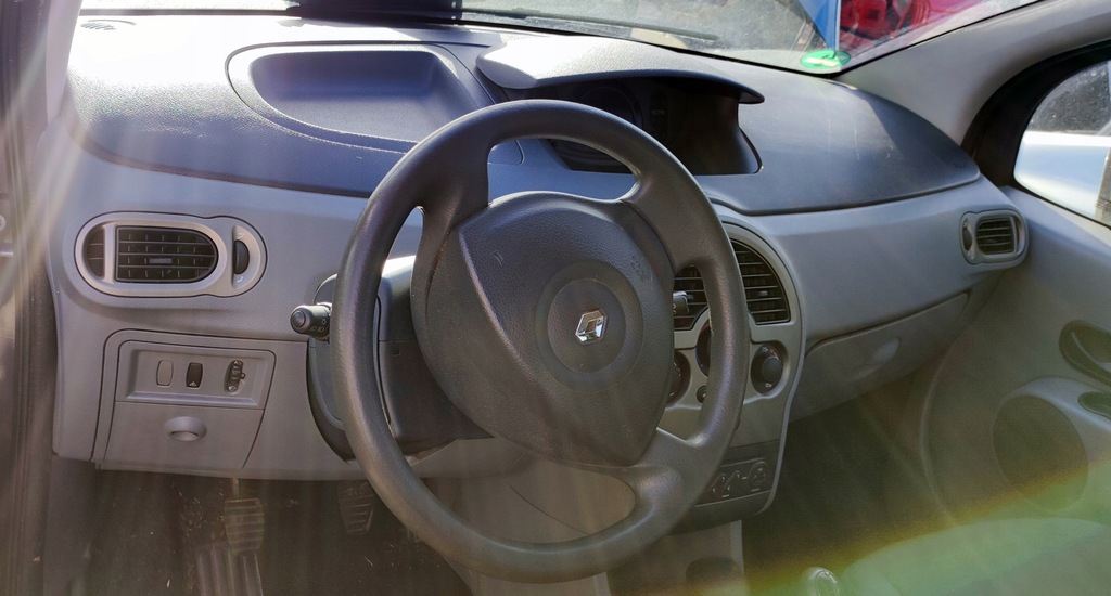 RENAULT MODUS 09r DESKA ROZDZIELCZA AIRBAG PASY - 12861102798 ...
